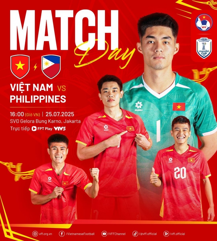 Trực tiếp U23 Việt Nam vs U23 Philippines 16h00 ngày 25/7 - Link xem trực tiếp U23 Việt Nam